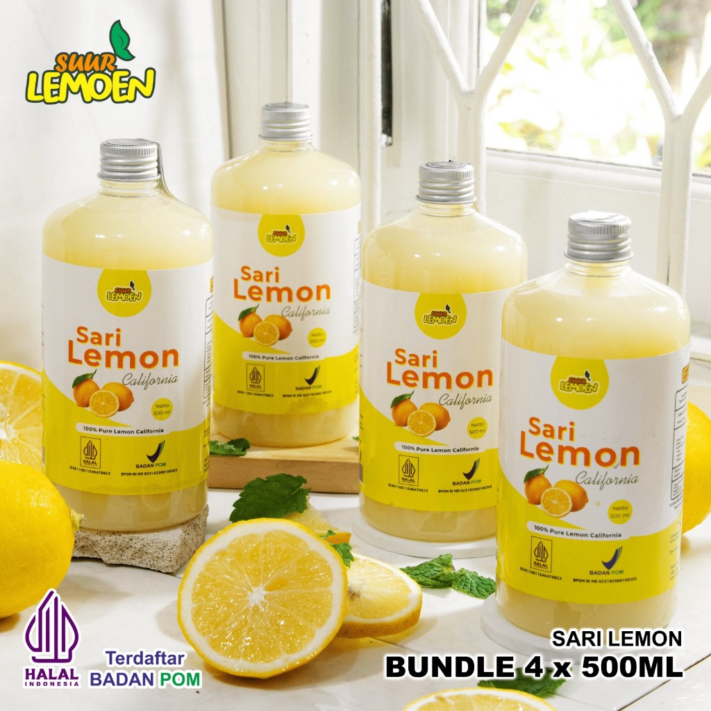Jual Suur Lemoen - Sari Lemon Paket Hemat 2 Liter Murni Asli 100% Untuk ...