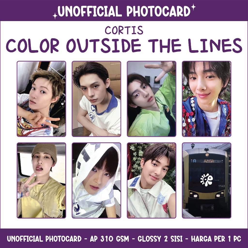 Jual UNOFFICIAL PHOTOCARD CORTIS - COLOR OUTSIDE THE LINES | Shopee ...