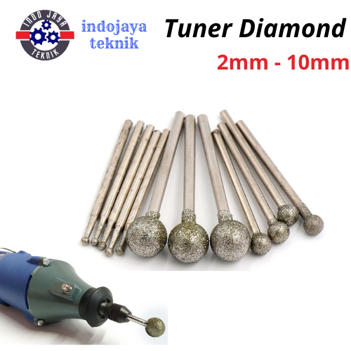 Jual Mata Bor Tuner Diamond Bulat 2mm – 12mm Mounted Stone Mata Mini ...