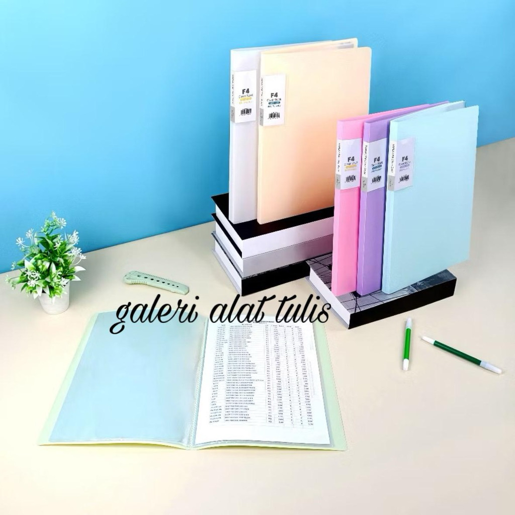 Jual Topla Map Clear Holder Isi 20 40 60 File Map Dokumen Keeper Kertas ...