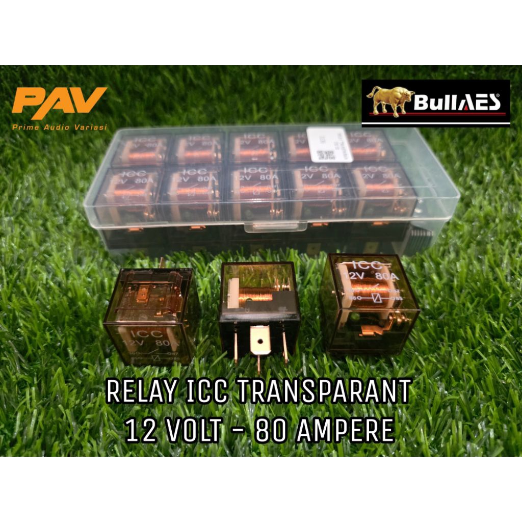 Jual RELAY ICC TRANSPARAN 12VOL 80AMP | Shopee Indonesia
