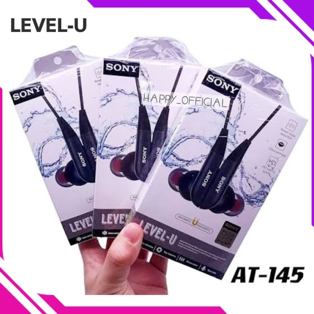 Jual HF Handsfree Headset | SONY AT 145 Level-U | High Qualitas Extra ...