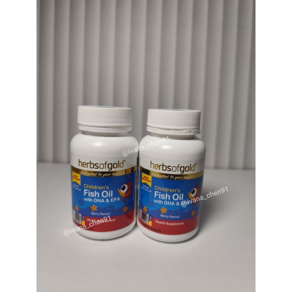 Jual Herbs of Gold Children Fish Oil with DHA & EPA | Shopee Indonesia