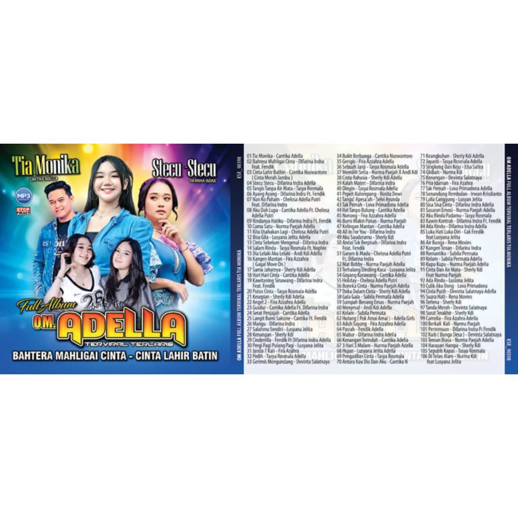 Jual kaset musik Mp3 Om Adella Terbaru Tia Monika - 2025 | Shopee Indonesia