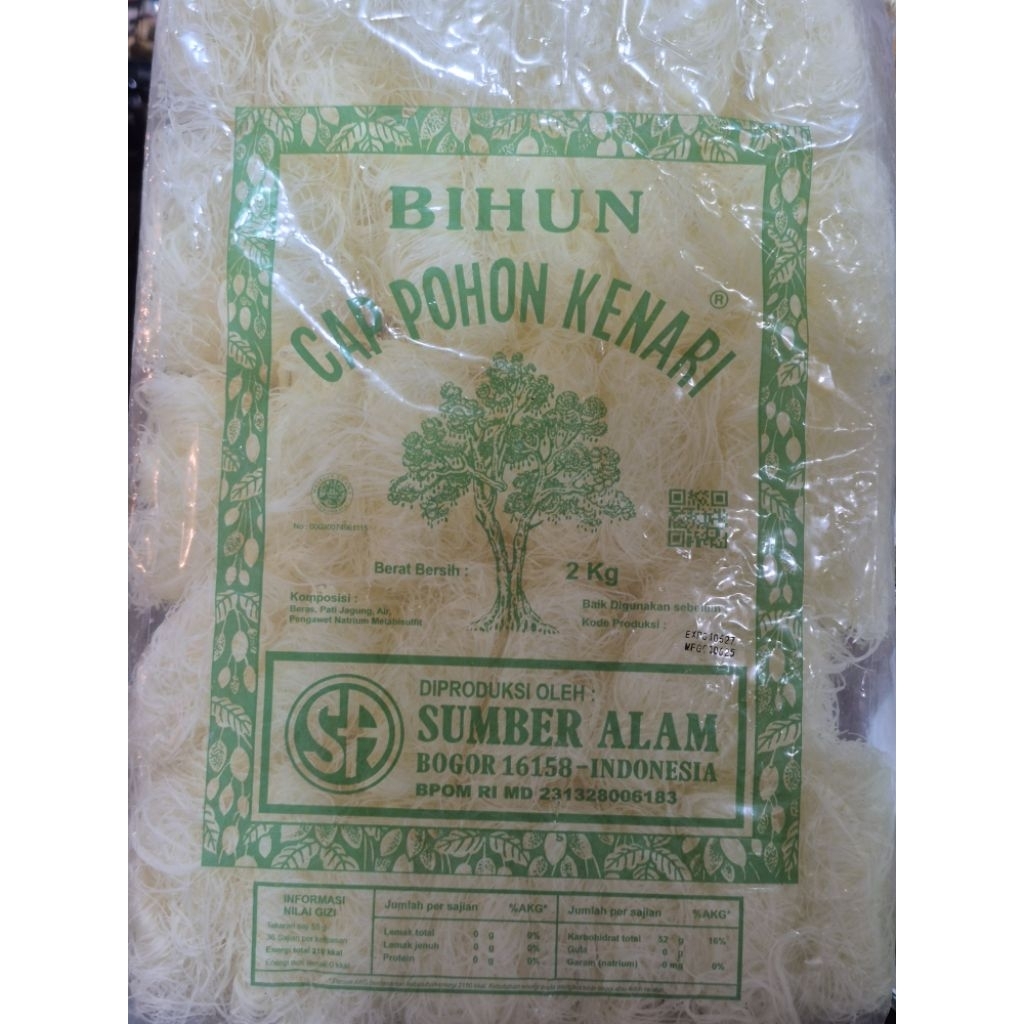 Jual Bihun cap pohon kenari HIJAU 2kg | Shopee Indonesia
