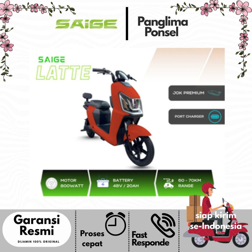 Jual Sepeda Listrik Saige Latte 500watt Sepeda Listrik Saige Terbaru ...