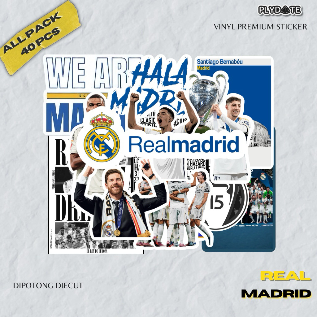 Jual Stiker Sticker Pack Murah Vinyl Real Madrid Aesthetic 30 pcs ...