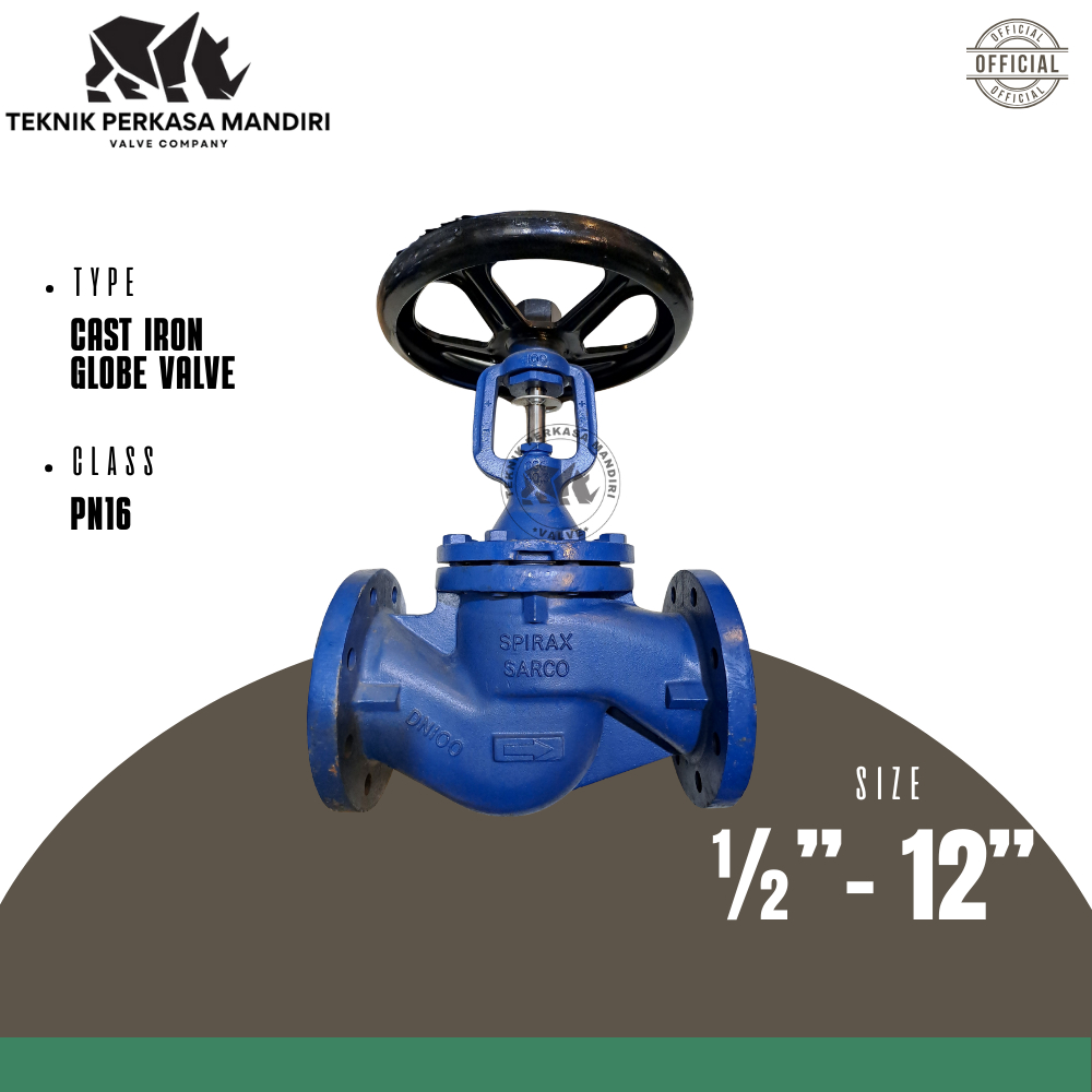 Jual GLOBE VALVE SPIRAX SARCO 6" INCH PN 16 CAST IRON ORIGINAL | Shopee ...