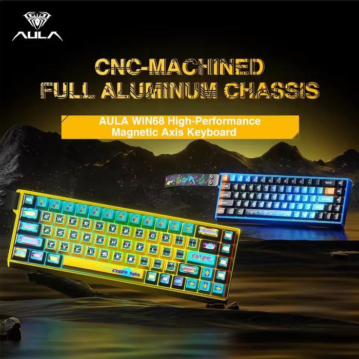 Jual AULA WIN 68HE / 68-HE / WIN68 Ultra Magnetic Switch Keyboard, RT ...