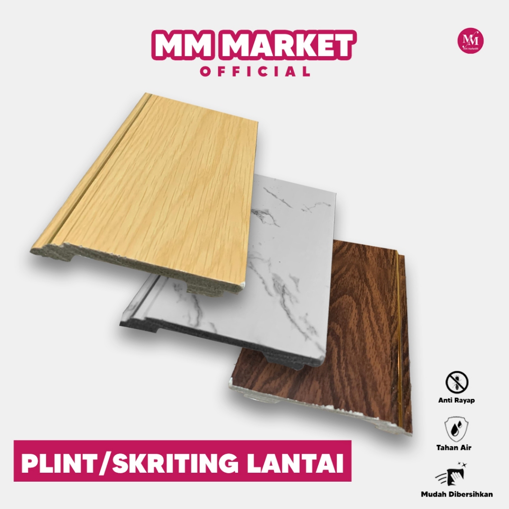 Jual Skirting Board PVC Lis Plint / Lis Lantai 290 cm 10 cm / Plint ...