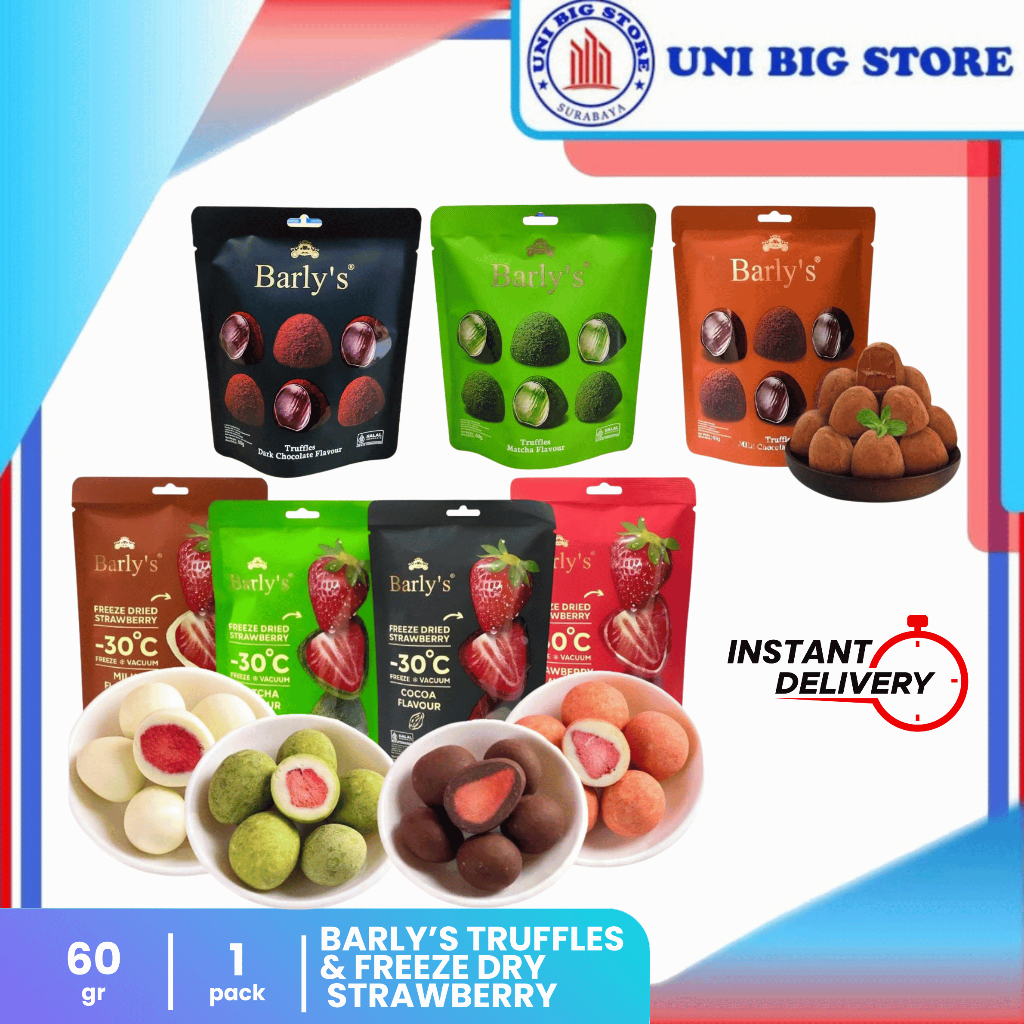 Jual Barlys Barly's Freeze Dried Strawberry Truffle Milk Chocolate ...