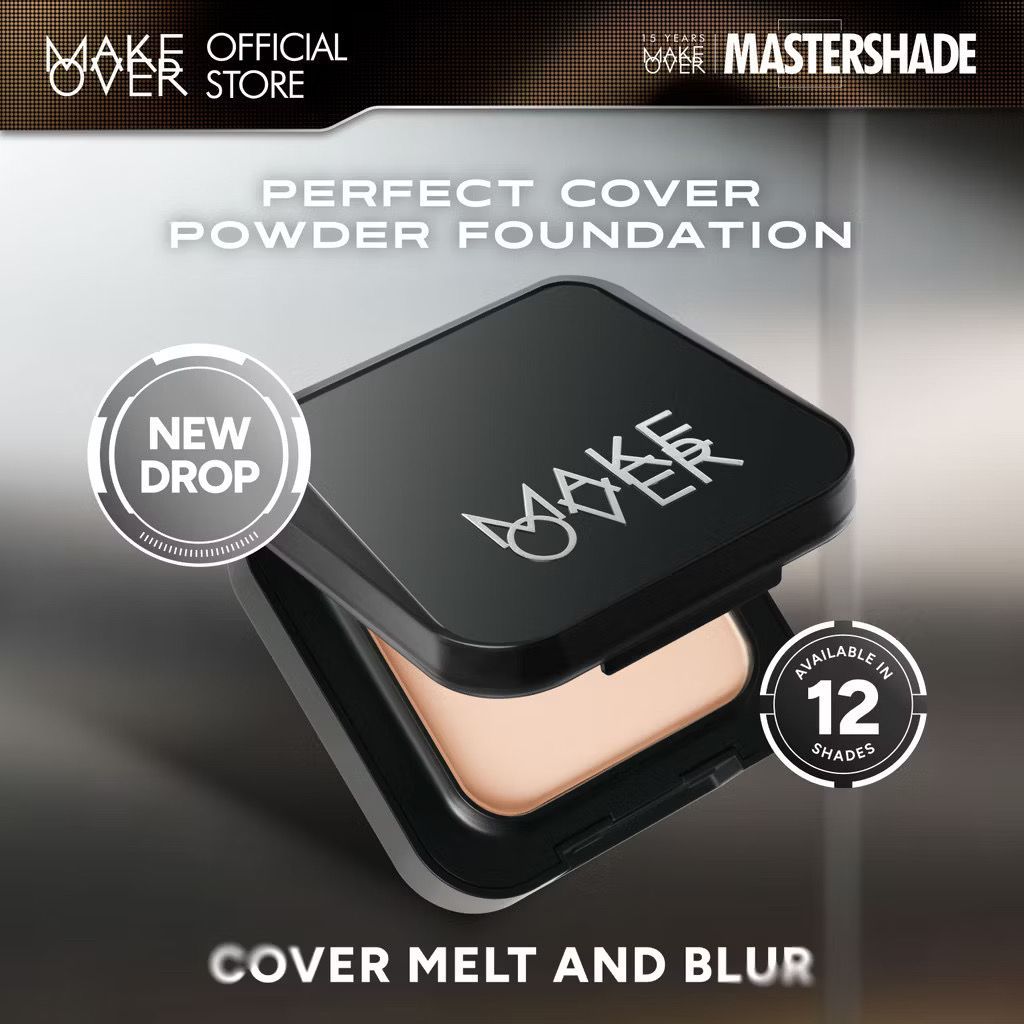 Jual [INSTANT] NEW! MAKE OVER PCPF Power Cover Powder Foundation 10g ...