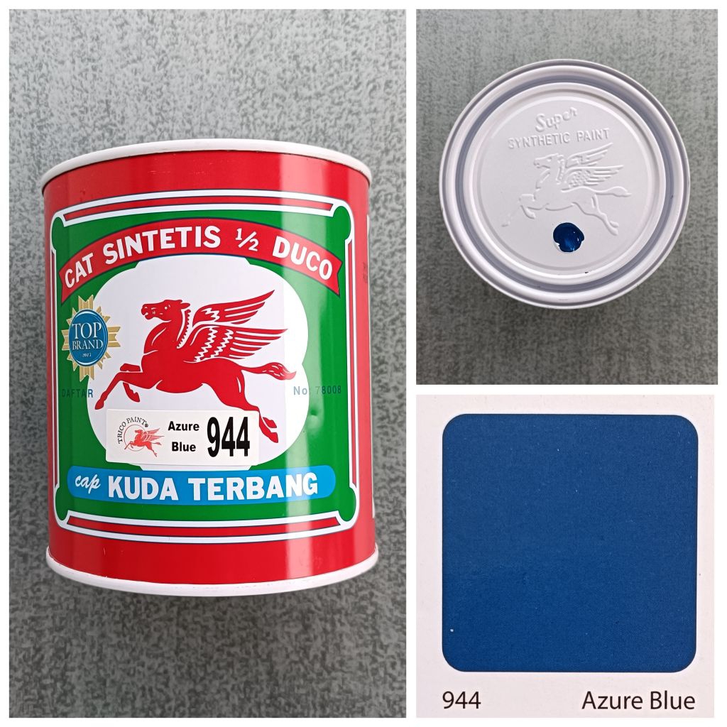 Jual Kuda Terbang 944 Azure Blue Cat Minyak Besi Kayu 0.9 Liter ...