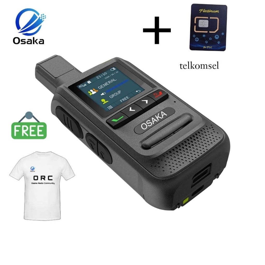 Jual HT POC OSAKA WALKIE TALKIE SIMCARD GSM GLOBAL PERMANEN | Shopee ...