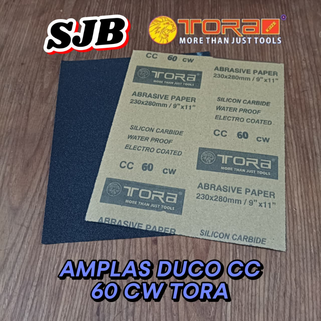 Jual AMPLAS DUCO STANDARD GRIT 60 -240 TORA (230MMX280MM) | Shopee ...