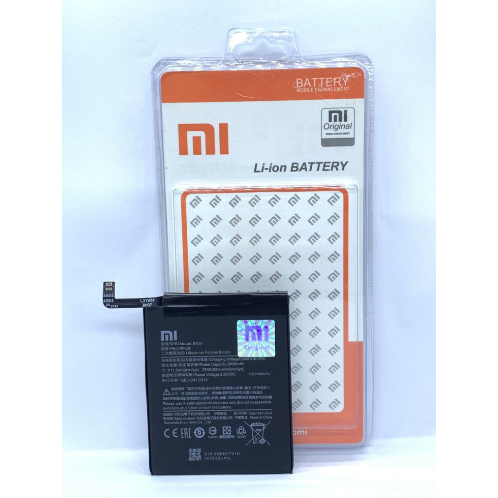 Jual Original For battery batrai Xiaomi redmi 6/Redmi 6A kode BN37 BN ...