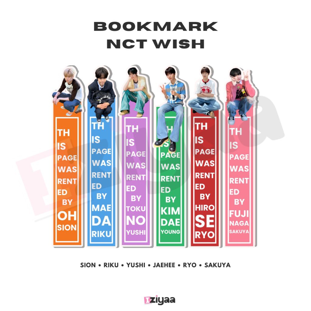 Jual [ISI 6] BOOKMARK NCT WISH | PEMBATAS BUKU NCT WISH by iziyaa ...