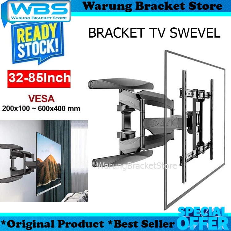 Jual Breket TV Swevel/Briket tv/Bracket tv Fullmotion/Bracket TV 85 80 ...