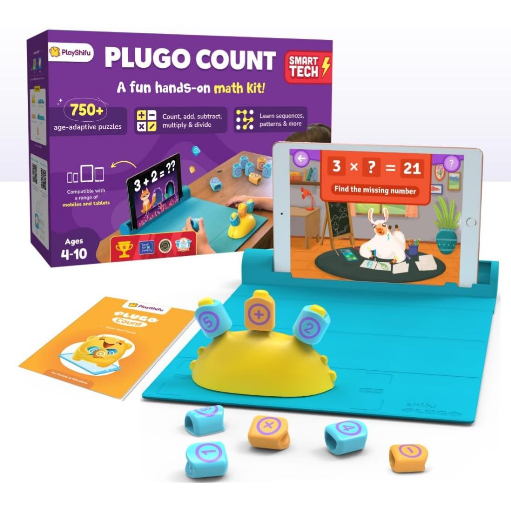 Jual PlayShifu Math Games for Kids – Plugo Count | Tech-Powered Educational STEM Toy with ...