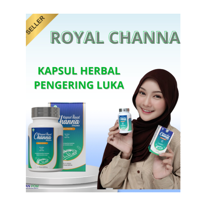 Jual ROYAL CHANNA Kapsul Herbal Pengering Luka, Pasca Sesar, Jatuh ...