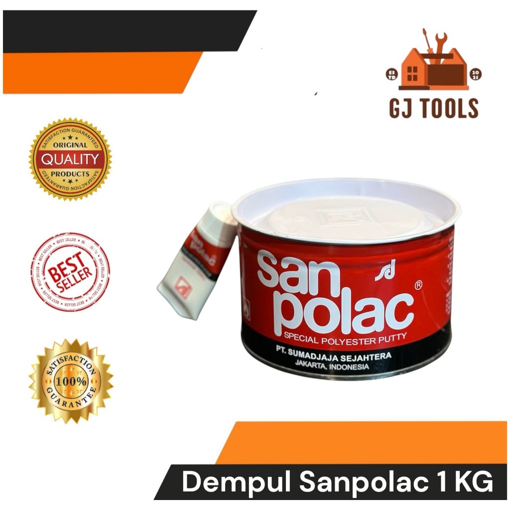 Jual DEMPUL SANPOLAC 1KG - DEMPUL BESI, PLASTIK, KAYU | Shopee Indonesia