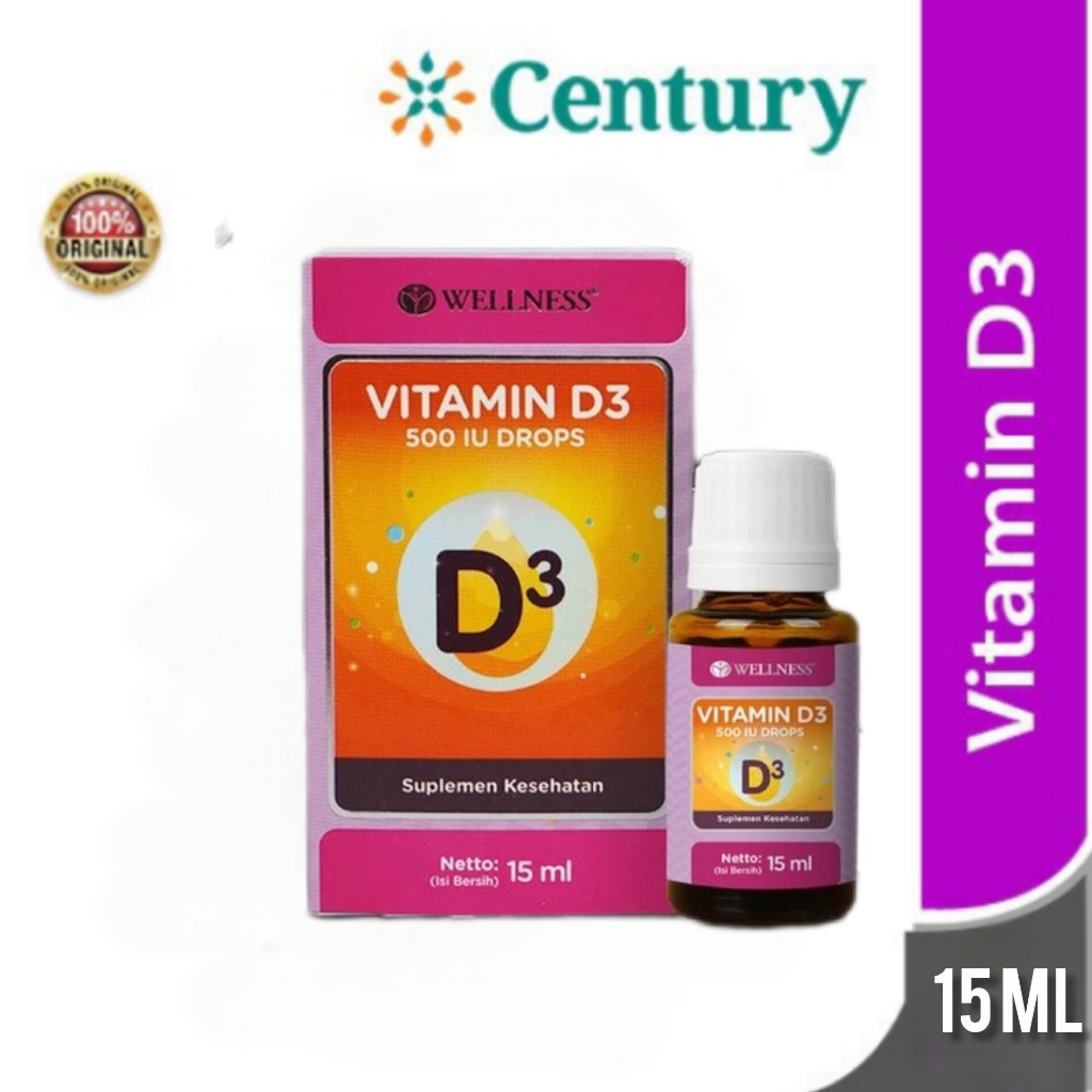 Jual WELLNESS VITAMIN D3 500IU DROP 15 ML | Shopee Indonesia
