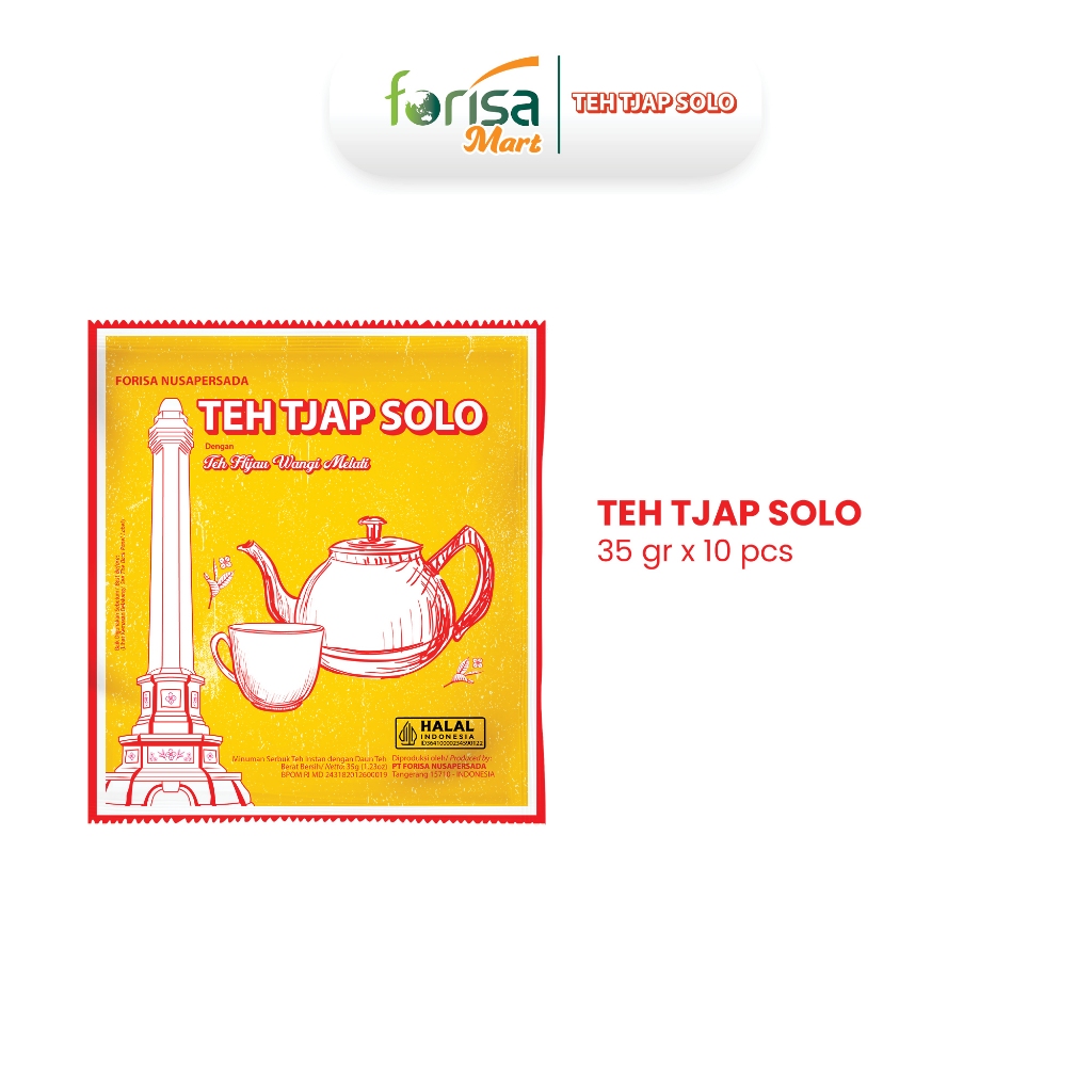 Jual Teh Tjap Solo (Teh Tubruk Instan) Renceng - 35gr x 10pcs | Shopee ...