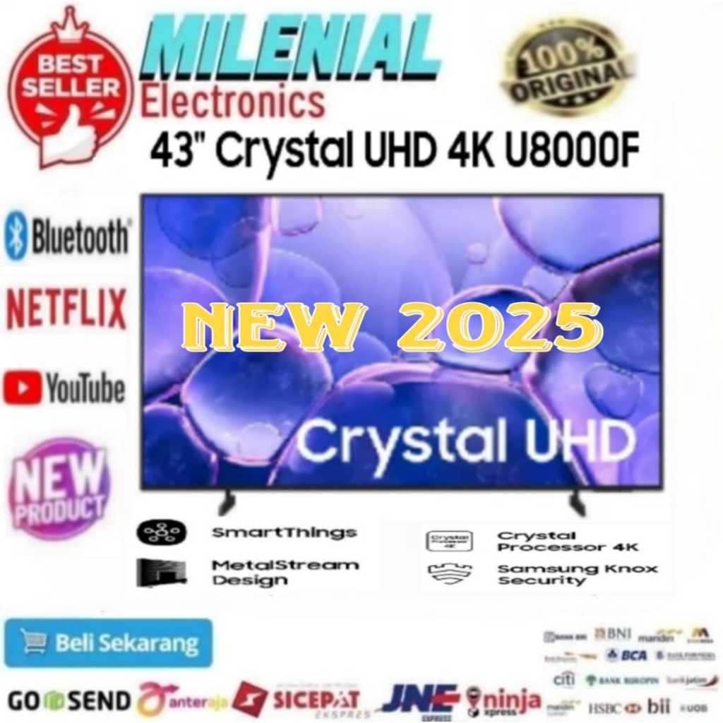 Jual SAMSUNG 43U8000F - 43FE60EF - SMART LED TV 43 Inch Crystal UHD 4K ...