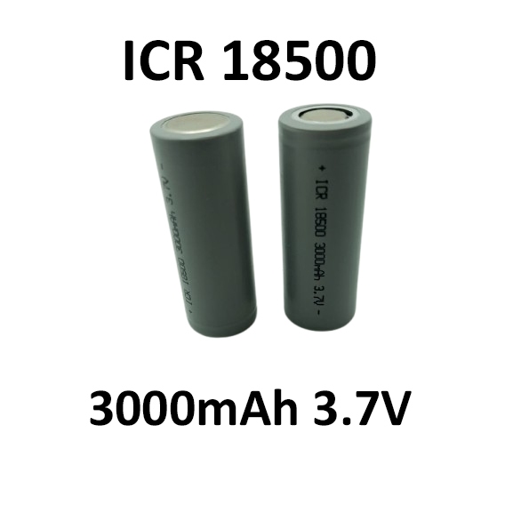 Jual 1Pcs Baterai Li-ion Li ion Rechargeable 18500 Real 3000mAh 3.7Volt ...