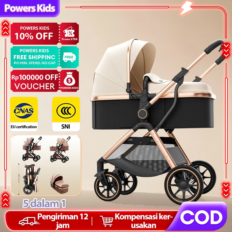 Jual [Garansi 15 Tahun]Stroller Bayi Bisa duduk dan berbaring Stroller ...
