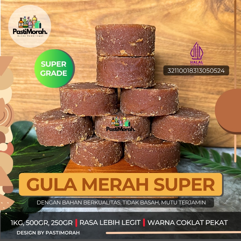 Jual Gula Merah Koin Super 1KG, 500GR, 250GR HALAL Gula Premium Koin 1 ...