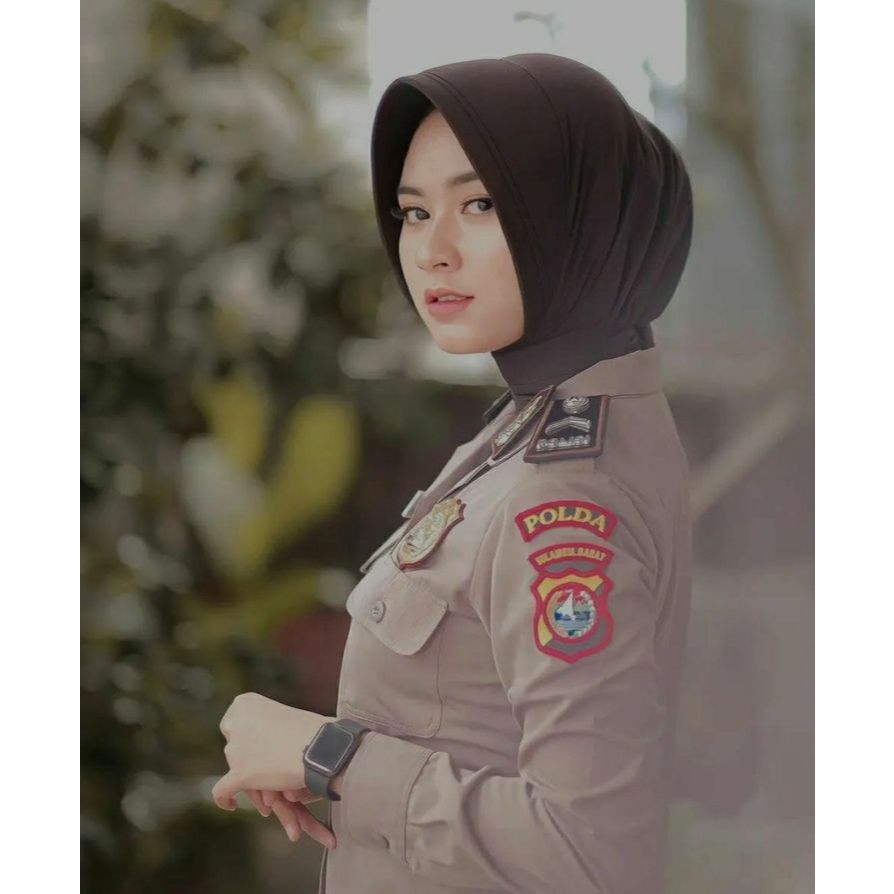 Jual Jilbab Dinas Pet Anti Tembem Polwan PNS Bhayangkari Hijab Olah Raga Kerudung Sport | Shopee ...