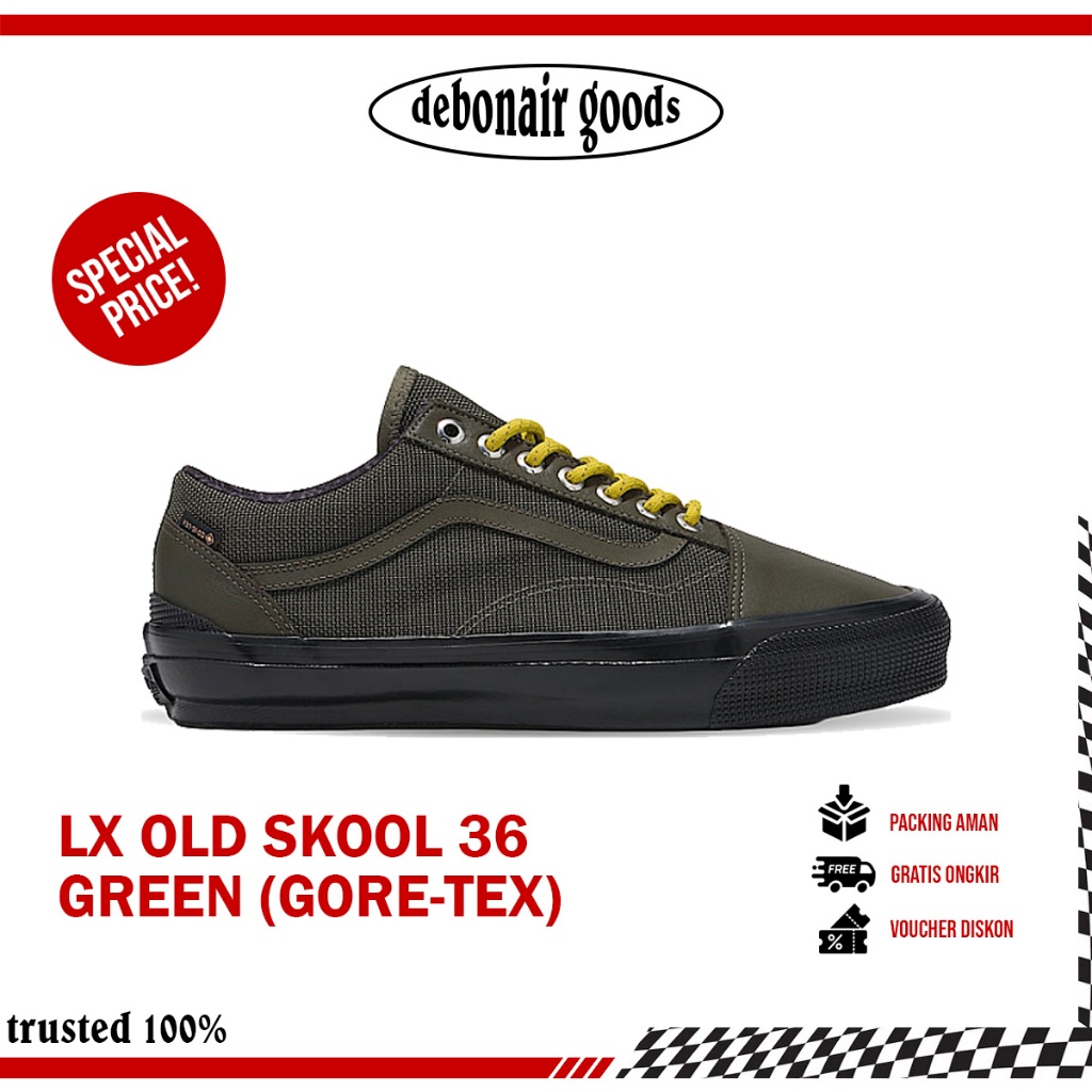 Jual SEPATU OLD SKOOL 36 LX GREEN GORE-TEX | Shopee Indonesia