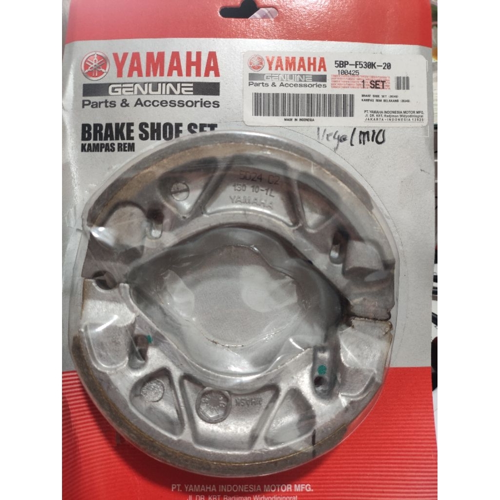 Jual BRAKE SHOE KAMPAS REM TROMOL YAMAHA SCORPIO 5BP GENUINE YAMAHA ...