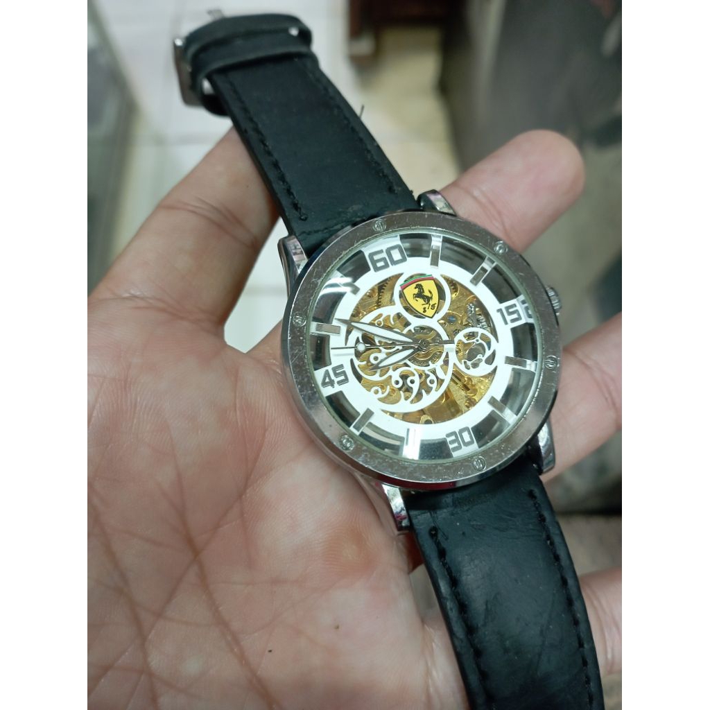 Jual jam tangan pria sport stainless steel elegan model transparan ...