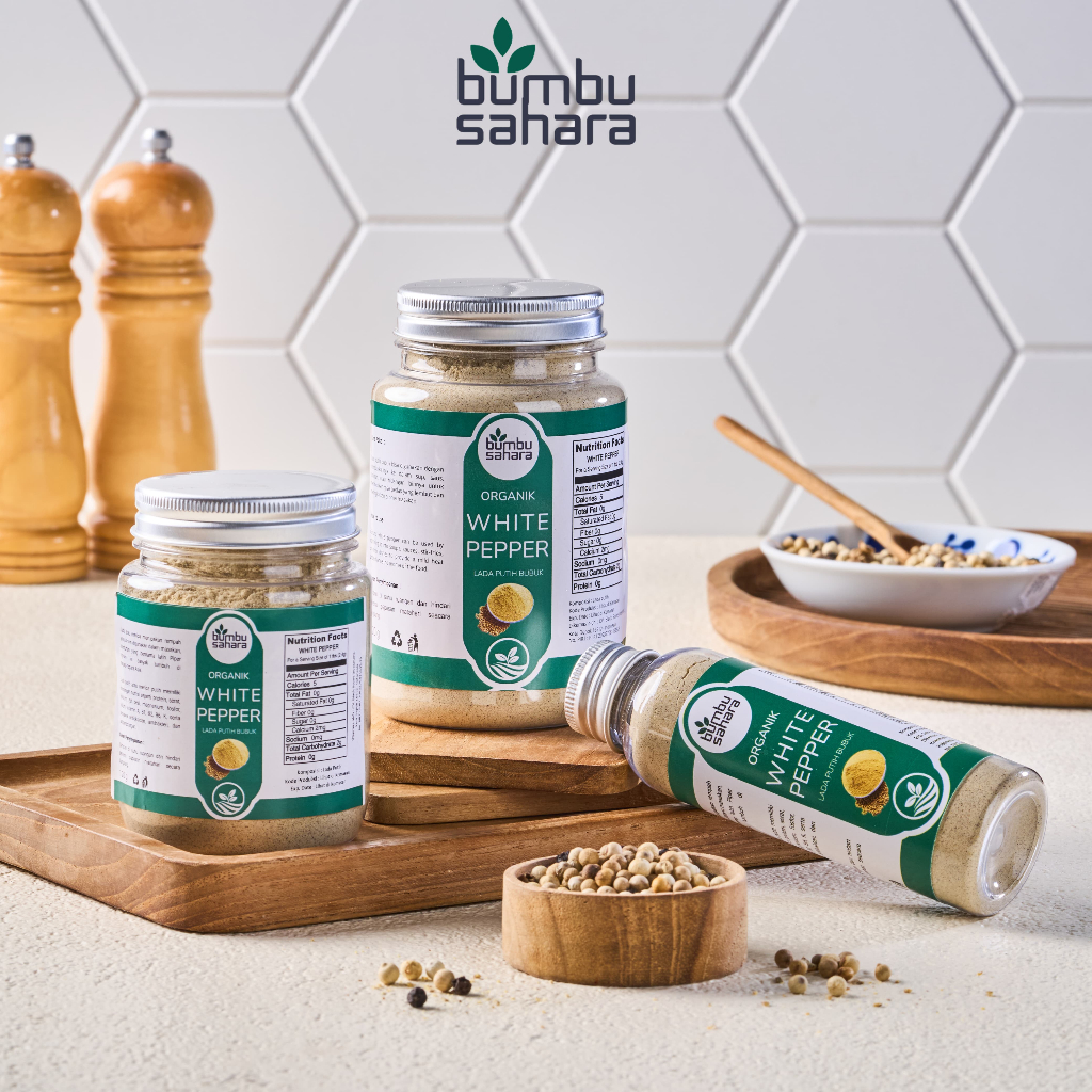 Jual Bumbu Sahara Bubuk Lada Putih White Pepper Powder Lada Bubuk ...