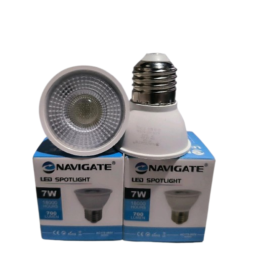 Jual NAVIGATE LAMPU LED Halogen SPOT LIGHT 7W 7 WATT E27 CAHAYA PUTIH ...