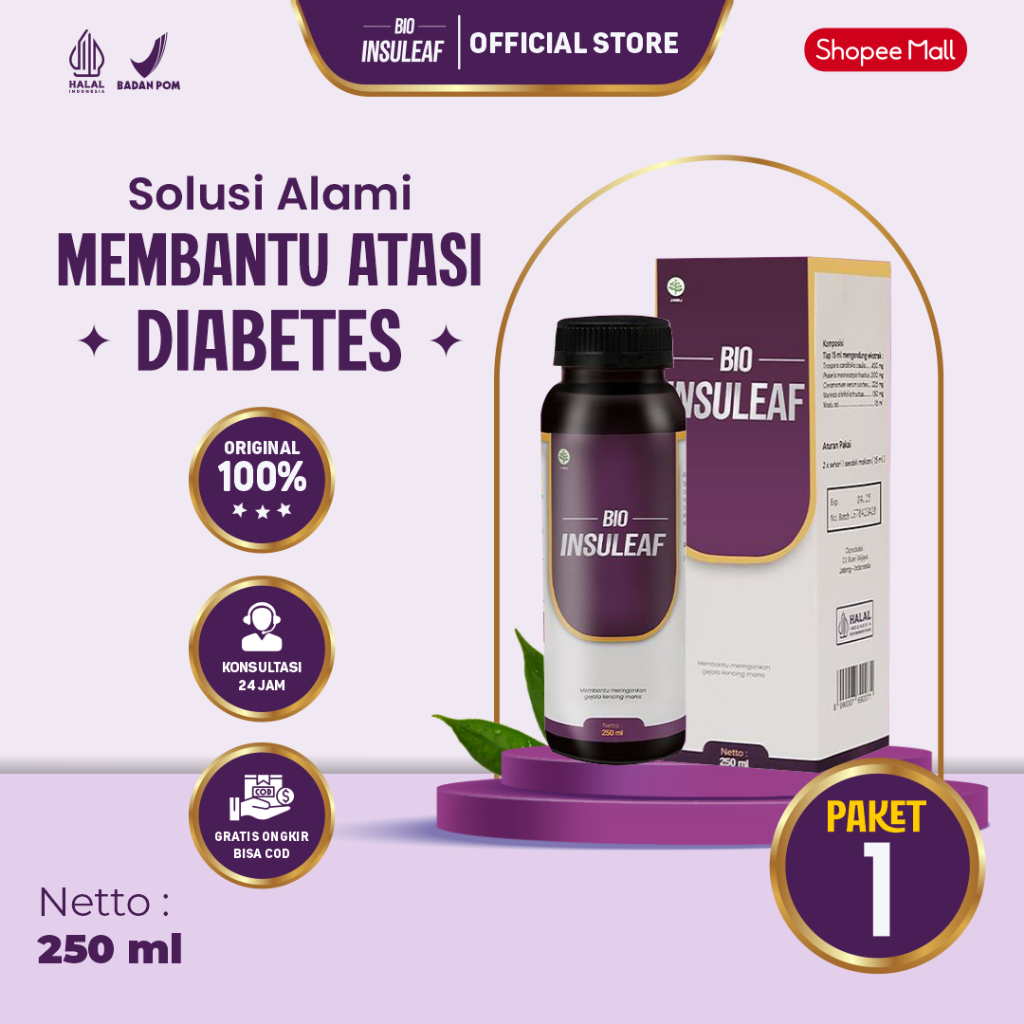 Jual Bio Insuleaf Official – Herbal Alami Menurunkan Kolesterol dan ...
