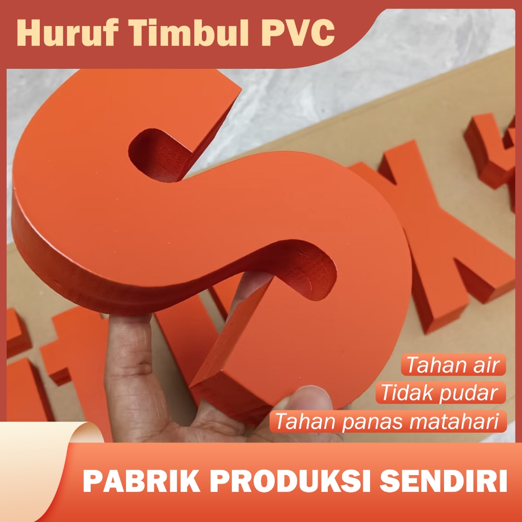 Jual Logo Huruf/Huruf Timbul PVC/Huruf Timbul Papan Nama Bahan PVC ...