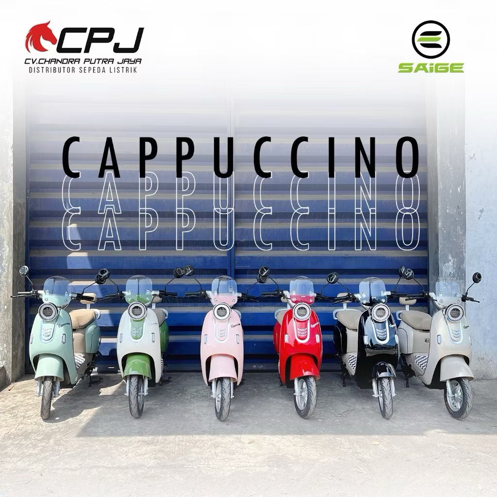 Jual SEPEDA LISTRIK SAIGE CAPPUCCINO KUALITAS GARANSI RESMI NEW 2025 ...