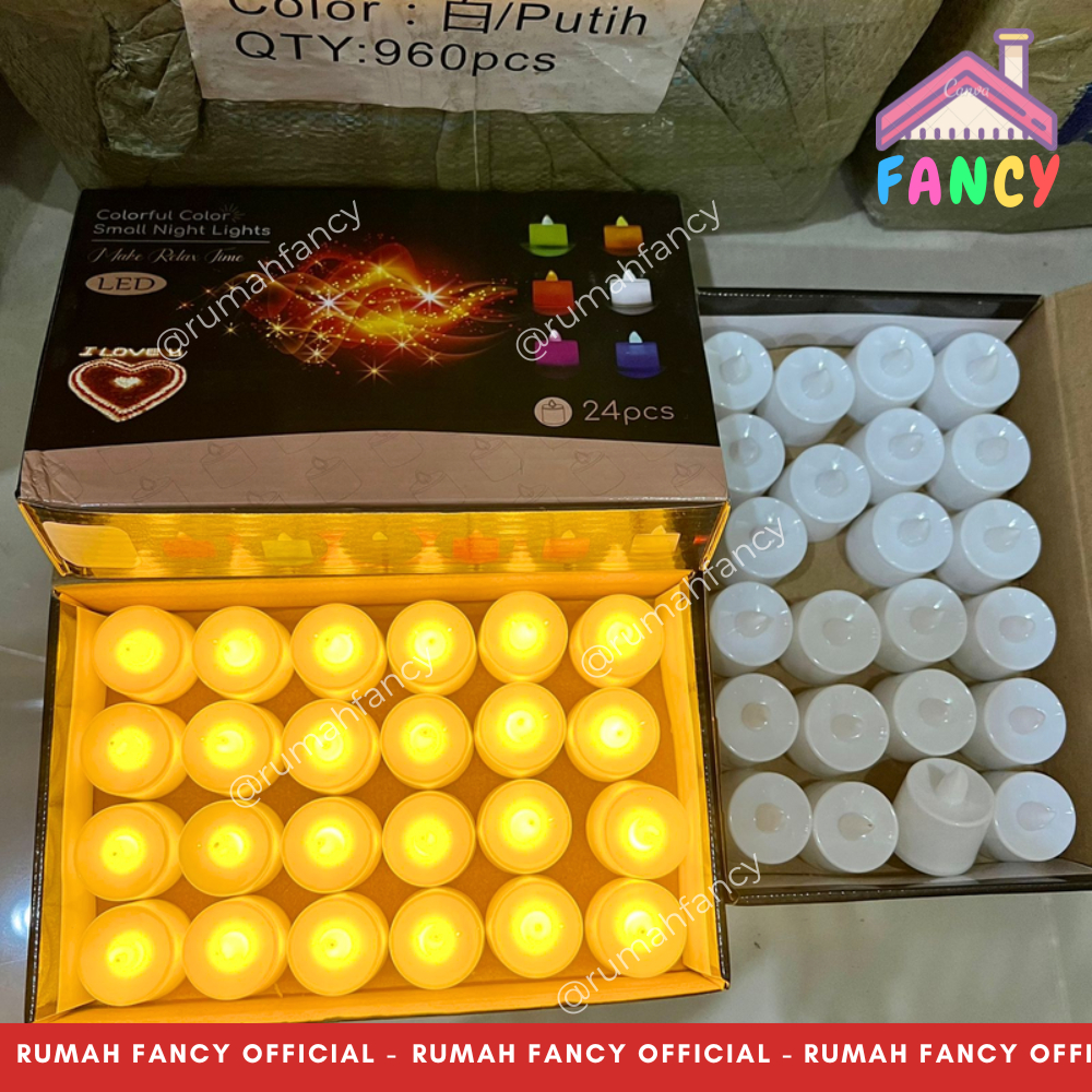 Jual [GROSIR]1 BOX ISI 24 PCS Lilin LED KUNING WARM WHITE TERMASUK ...