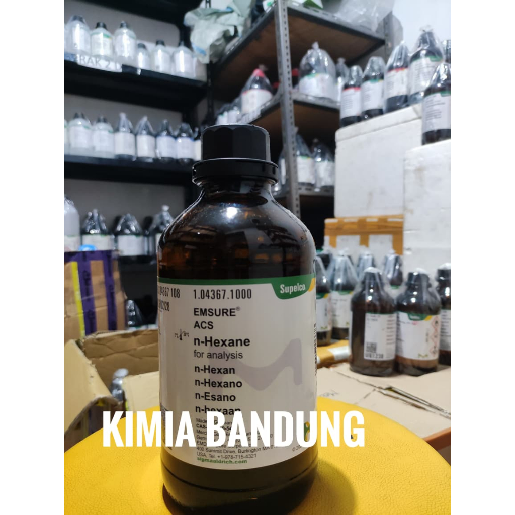 Jual N-HEXANE pro analis / HEXANE / Heksana MERCK 104367 - 1L ORIGINAL ...