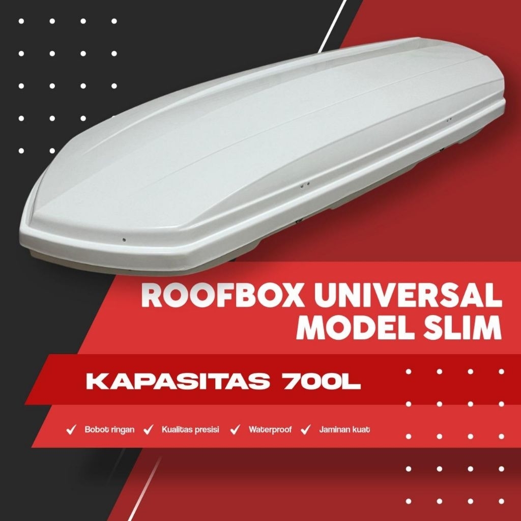 Jual ROOFBOX BOX Bagasi Atas Mobil ukuran 700L model Slim Terbaru ...