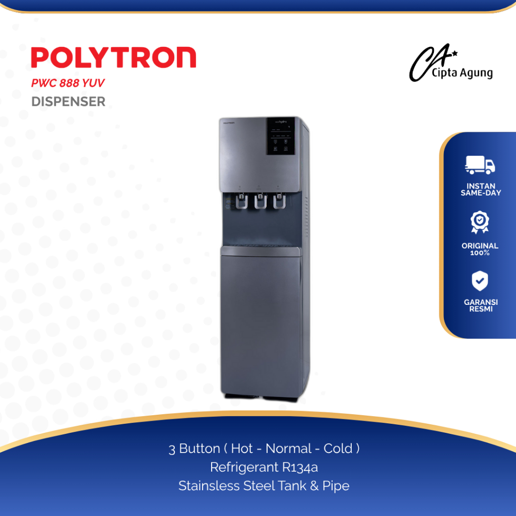 Jual POLYTRON DISPENSER NEO HYDRA GALON BAWAH PWC 888 YUV PWC888YUV PWC 888YUV KOMPRESOR ...