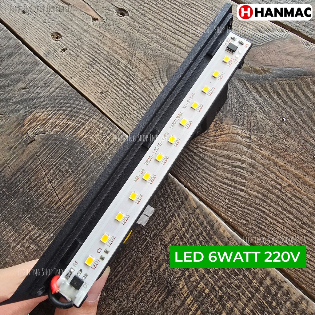 Jual Lampu mata led panjang 4w 6w 220v warmwhite untuk lampu dinding ...