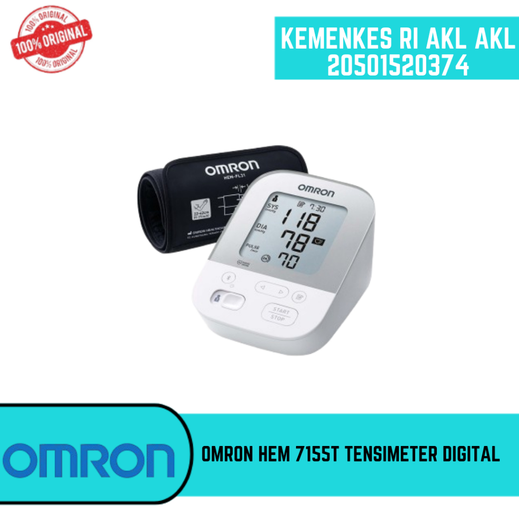 Jual Omron HEM 7155T Tensimeter Digital Fitur Monitor Rutin Otomatis ...