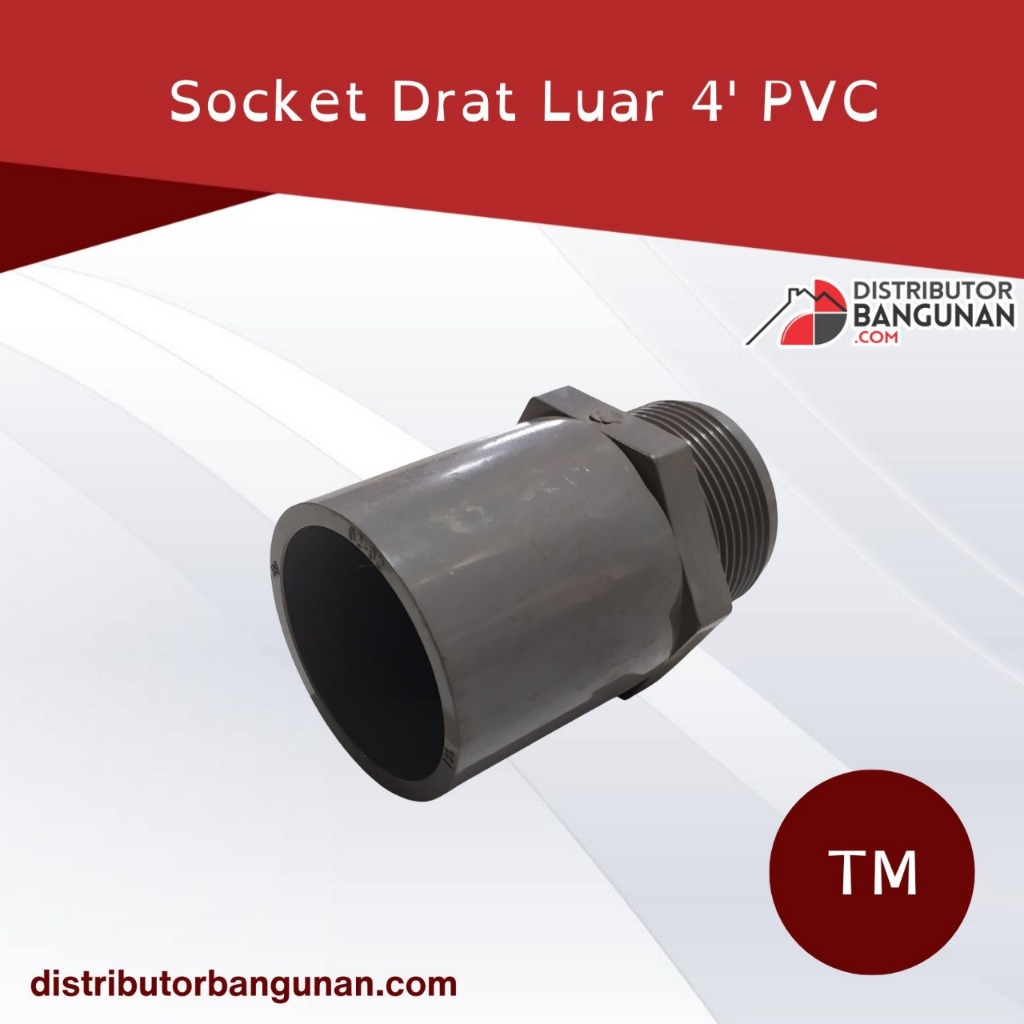 Jual Socket Drat Luar 4' Pvc TM | Shopee Indonesia