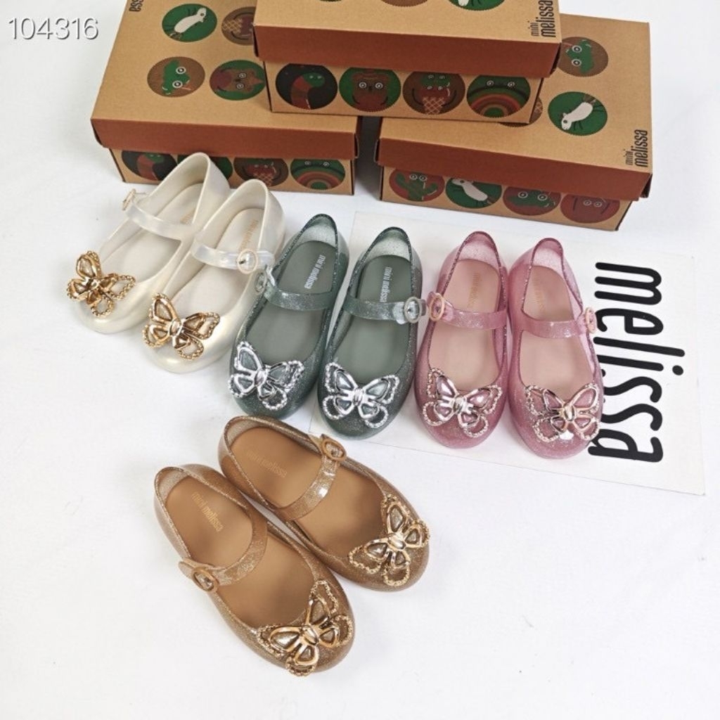Jual Sepatu anak Mini Melissa Sweet Love Fly/sepatu jelly anak ...