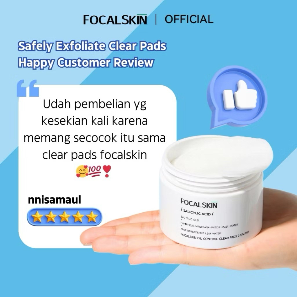 Jual FOCALSKIN SALICYLIC ACID CONTROL PADS | Shopee Indonesia