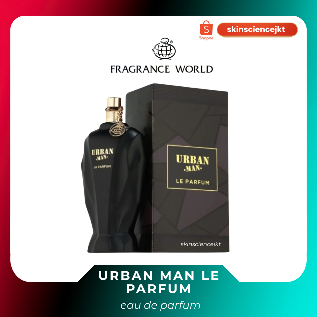 Jual Fragrance World Urban Man Le Parfum EDP 90 ML Parfum For Men ...
